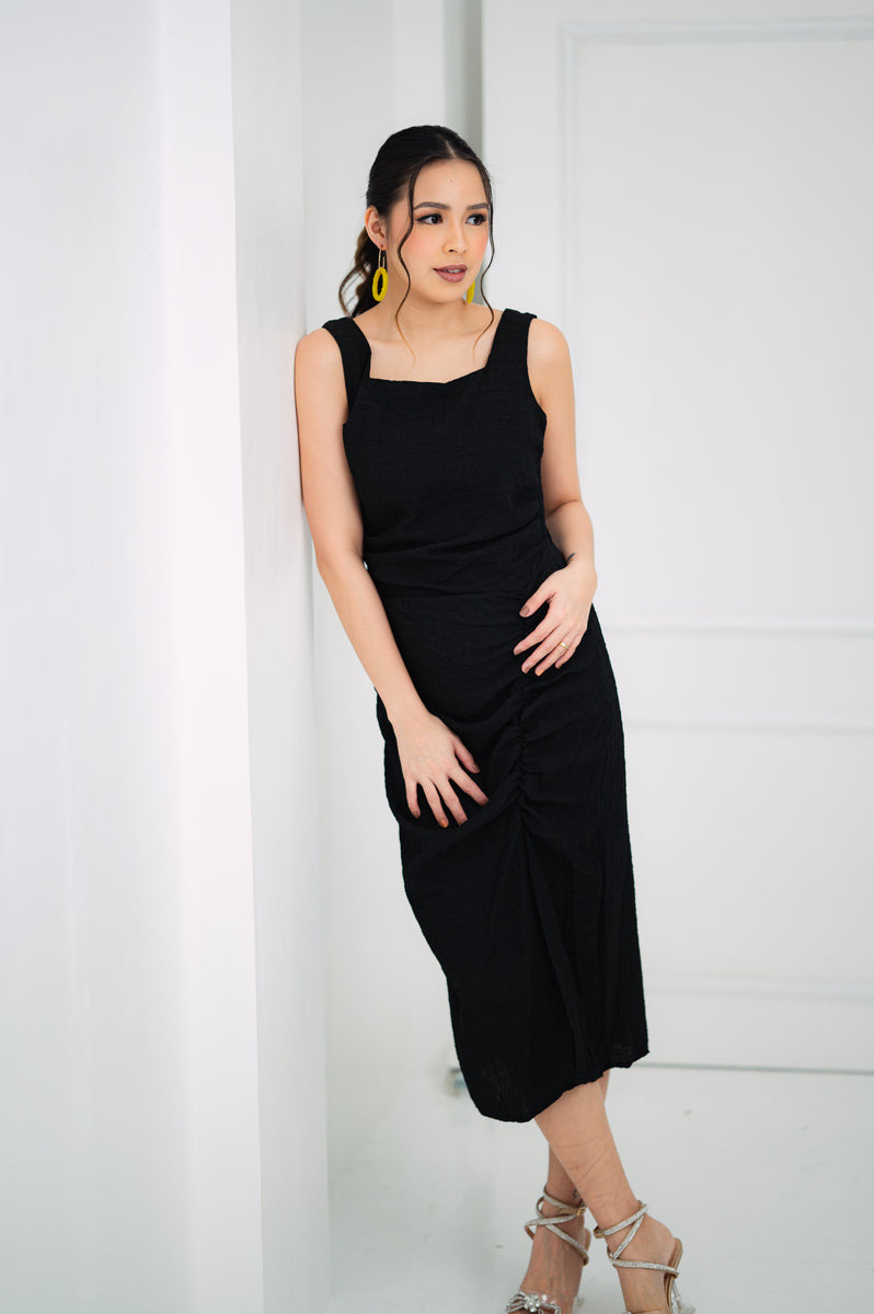 GS Date Night: Cassandra Dress with High Slit – Get Spotted